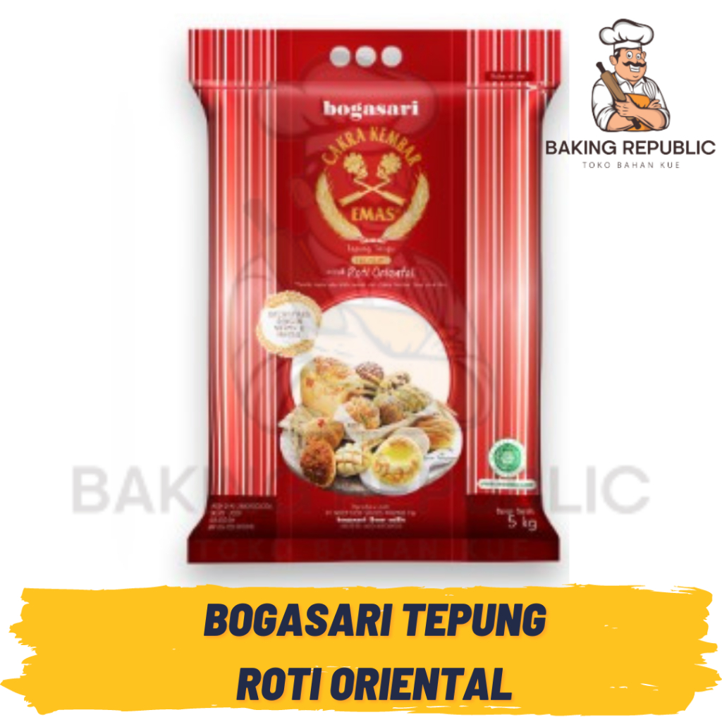Jual BOGASARI | TEPUNG CAKRA KEMBAR ROTI ORIENTAL | 5 KG | KEMASAN ...