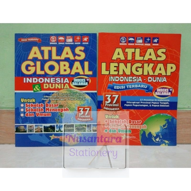 Jual Atlas Lengkap Indonesia - Dunia | Atlas Global Indonesia - Dunia ...