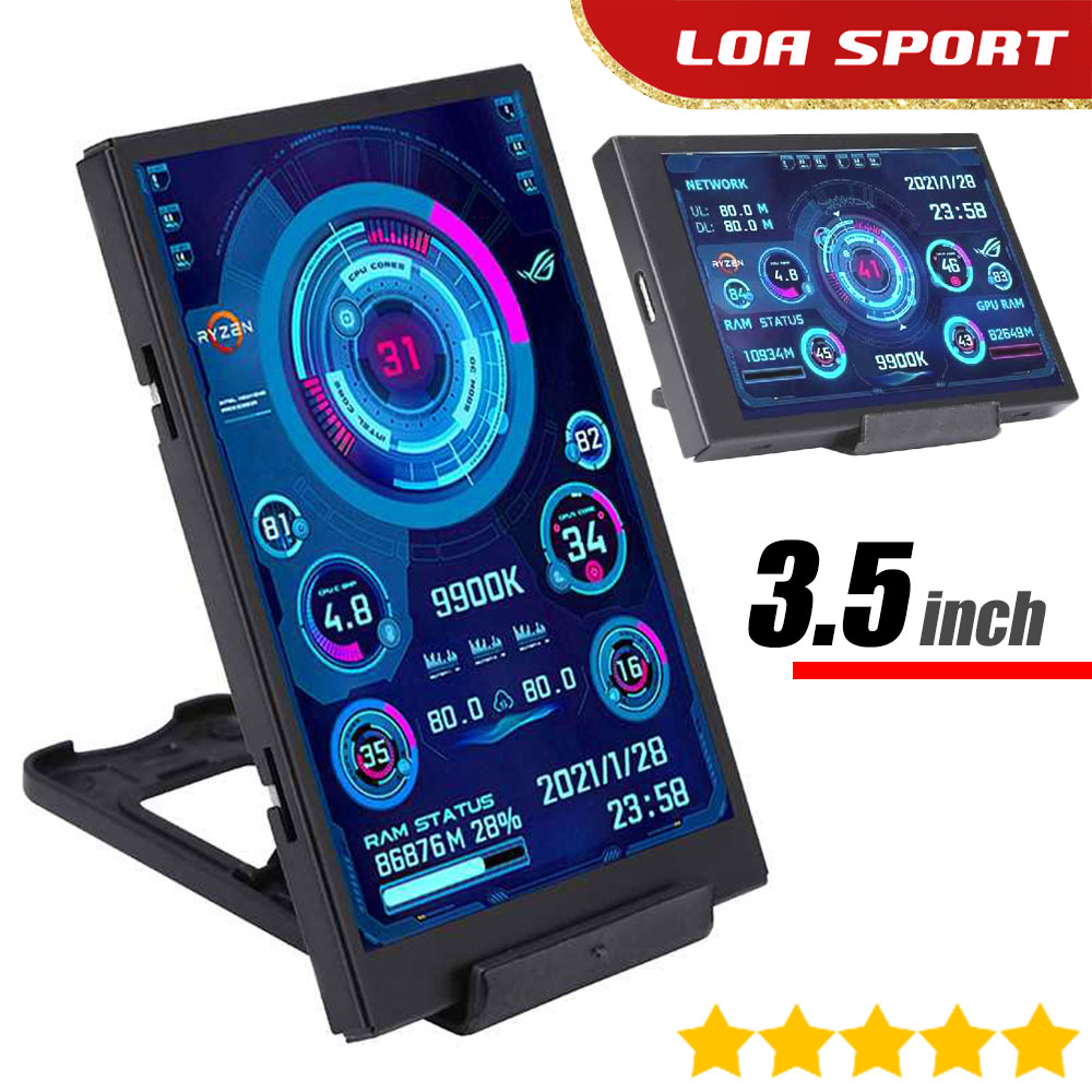 Jual Layar Monitor 3.5 Inch Pemantau Kinerja Sistem Komputer CPU GPU ...
