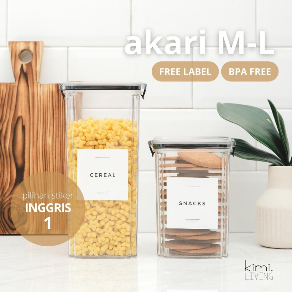 Jual KIMI LIVING - AKARI Size M-L Toples Tutup Kedap Udara GRATIS LABEL ...