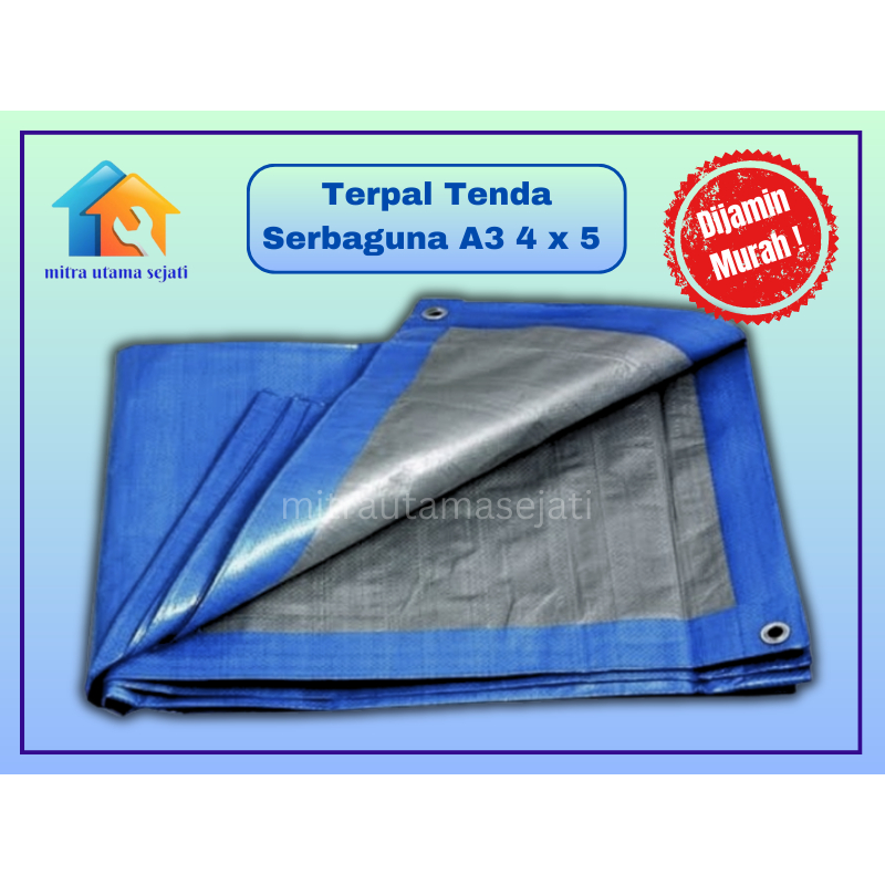 Jual TERPAL PLASTIK A3 UKURAN 4 X 5 METER TERPAL TENDA TENDA PENUTUP ...