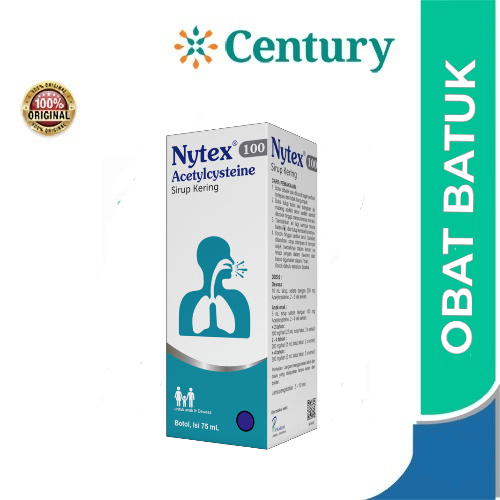Jual NYTEX 100 MG/5 ML DRY SYRUP 75 ML/BATUK BERDAHAK/ACETYLCYSTEINE/FLUIMUCIL | Shopee Indonesia
