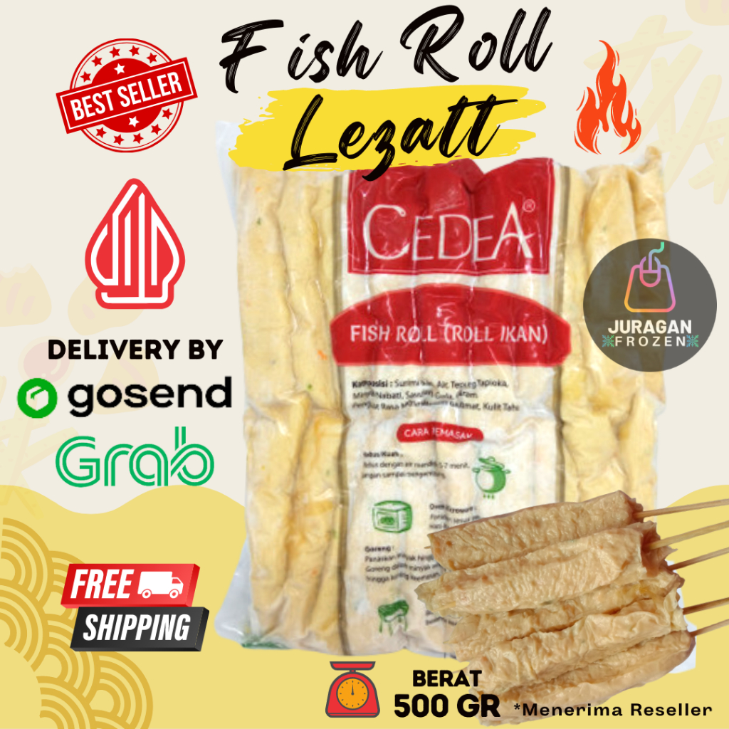 Jual FISH ROLL DUMPLING CEDEA 500 GR FROZEN MURAH | Shopee Indonesia