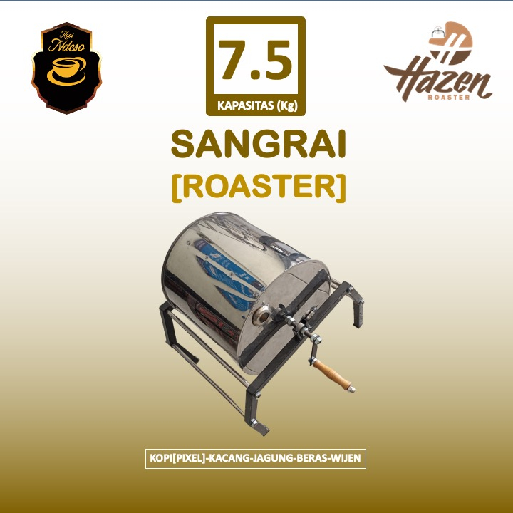 Jual Alat Sangrai Roasting Kopi Kacang Manual Kapasitas 7,5Kg & 10Kg by HAZENstore | Shopee ...