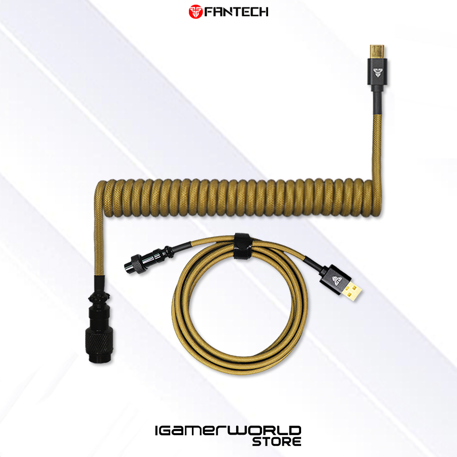 Jual Fantech AC701 Coiled Cable Aviator USB Type C for Mechanical ...