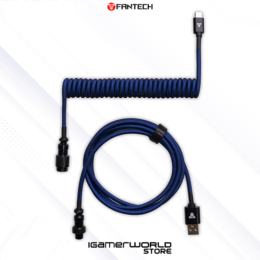 Jual Fantech AC701 Coiled Cable Aviator USB Type C for Mechanical ...