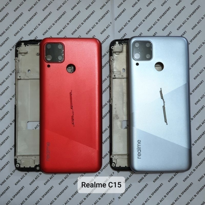 Jual Casing Housing Kesing Full Set Relame C15 RMX2180 Back Door ...