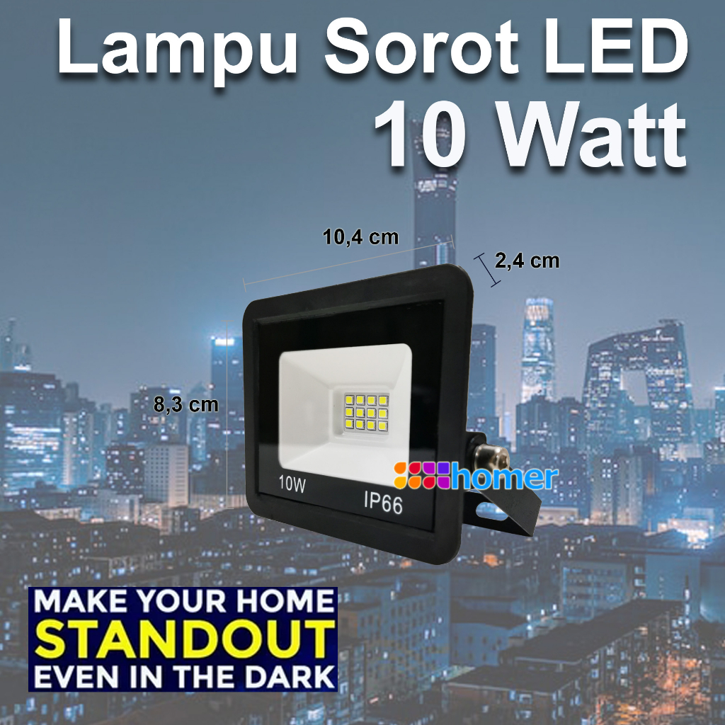 Jual Lampu LED sorot Lampu tembak LED ip66 waterproof 10w 10watt 10 w 10 watt Lampu LED sorot ...