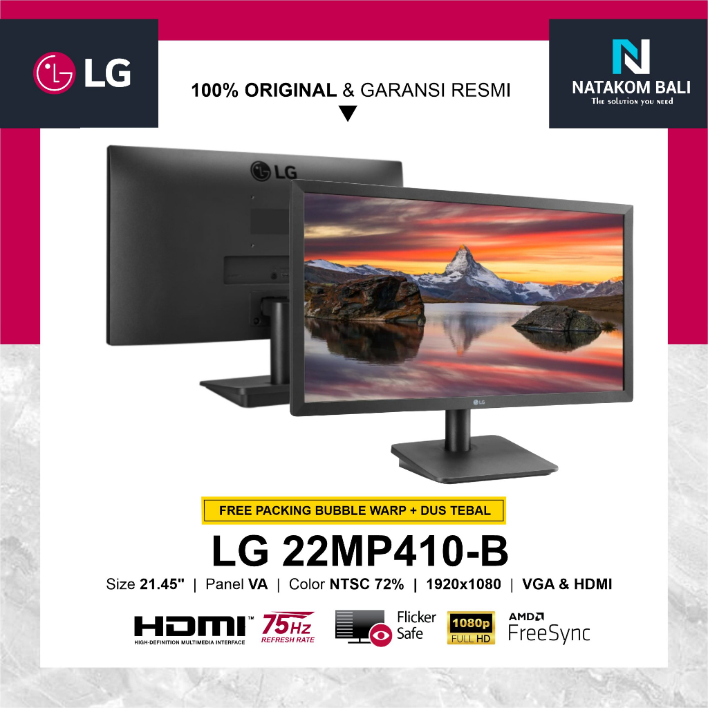 Jual MONITOR LED LG 22MP410-B 21.45" INCHI FHD (1920x1080) | Shopee ...