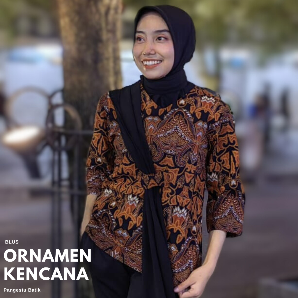 Jual Pangestu Batik Blus Ornamen Kencana | Shopee Indonesia