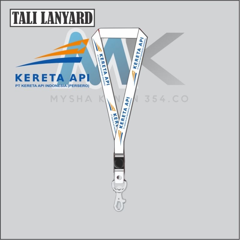 Jual TALI LANYARD KERETA API GANTUNGAN ID CARD | GANTUNGAN KUNCI ...