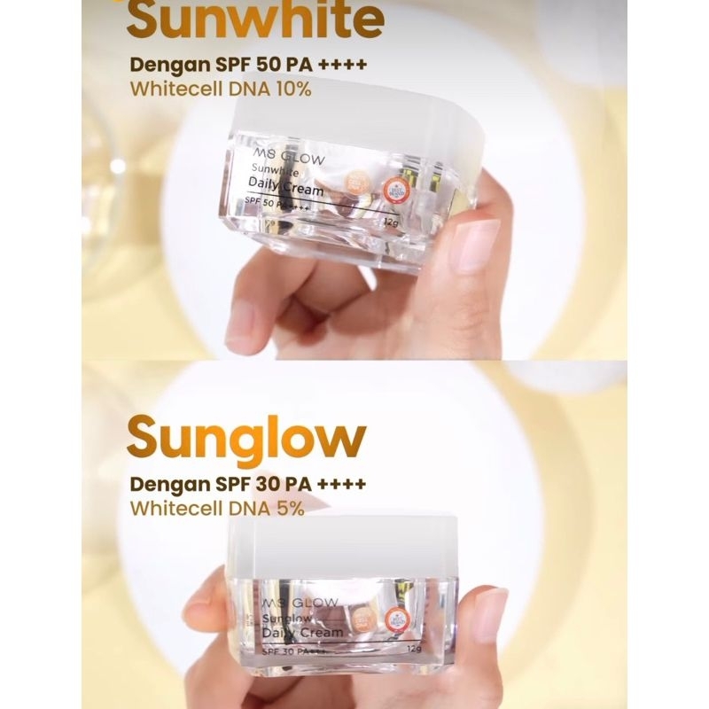 Jual DAY CREAM MS GLOW/ SUNWHITE MS GLOW/ DAY PRO MS GLOW | Shopee ...