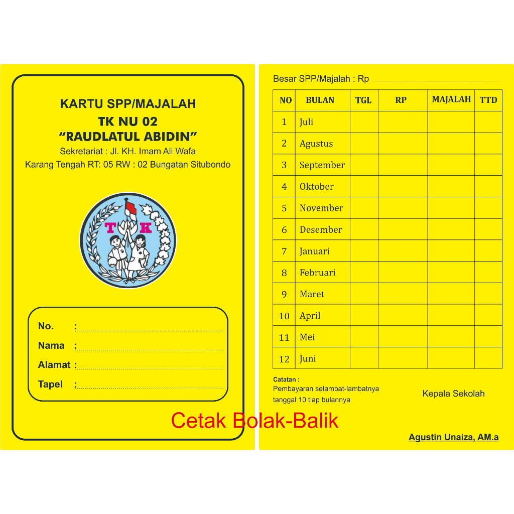 Jual Kartu Iuran , SPP, Iuran Sekolah/ Iuran RT/ Iuran Sampah / Kartu ... Jual Kartu Iuran , SPP, Iuran Sekolah/ Iuran RT/ Iuran Sampah / Kartu ...
