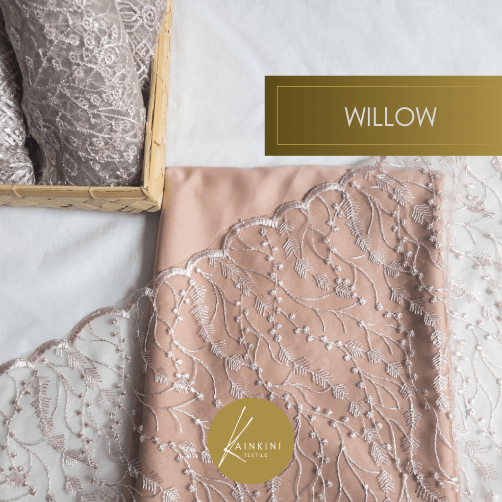 Jual Kain Brokat Bahan Kebaya / Tile Brukat Prancis (½ meter) by ...