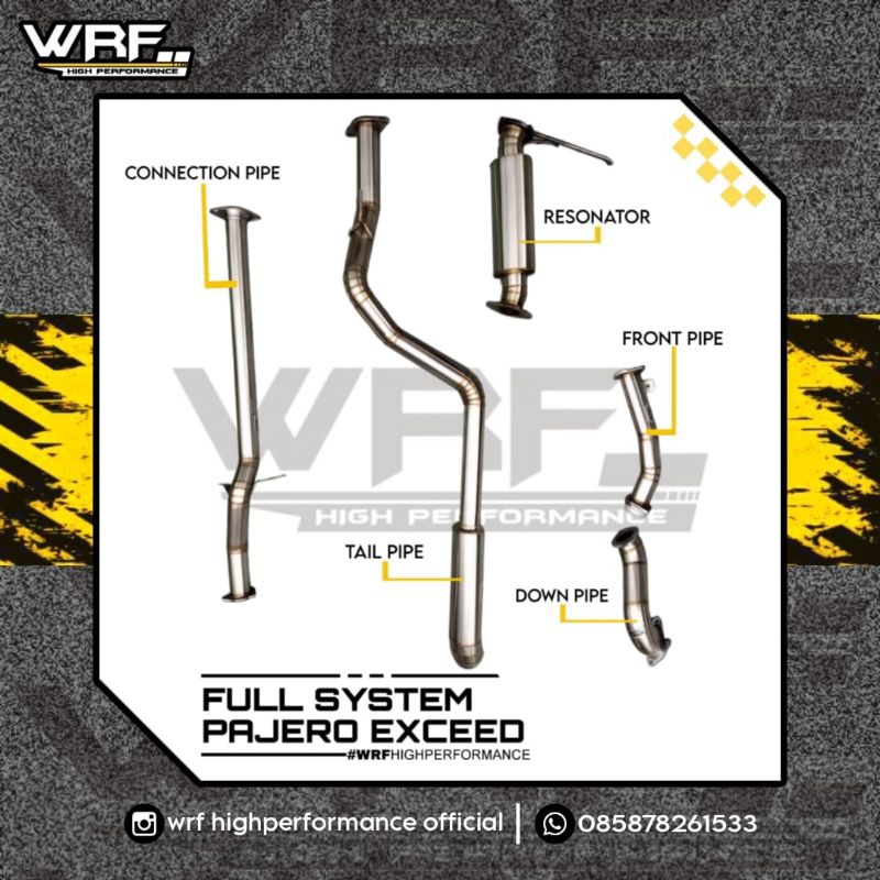 Jual WRF PAJERO EXCEED FULLSYSTEM PNP // KNALPOT MOBIL PAJERO EXCEED ...
