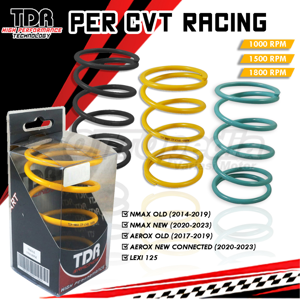 Jual TDR Per Pir CVT Racing Yamaha NMAX / Aerox / Lexi 1000-1800 RPM ...