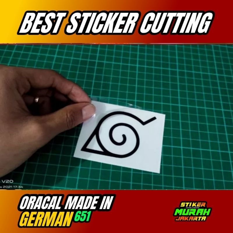 Jual STIKER KONOHA STICKER CUTTING TRANSPARAN LOGO DLL | Shopee Indonesia