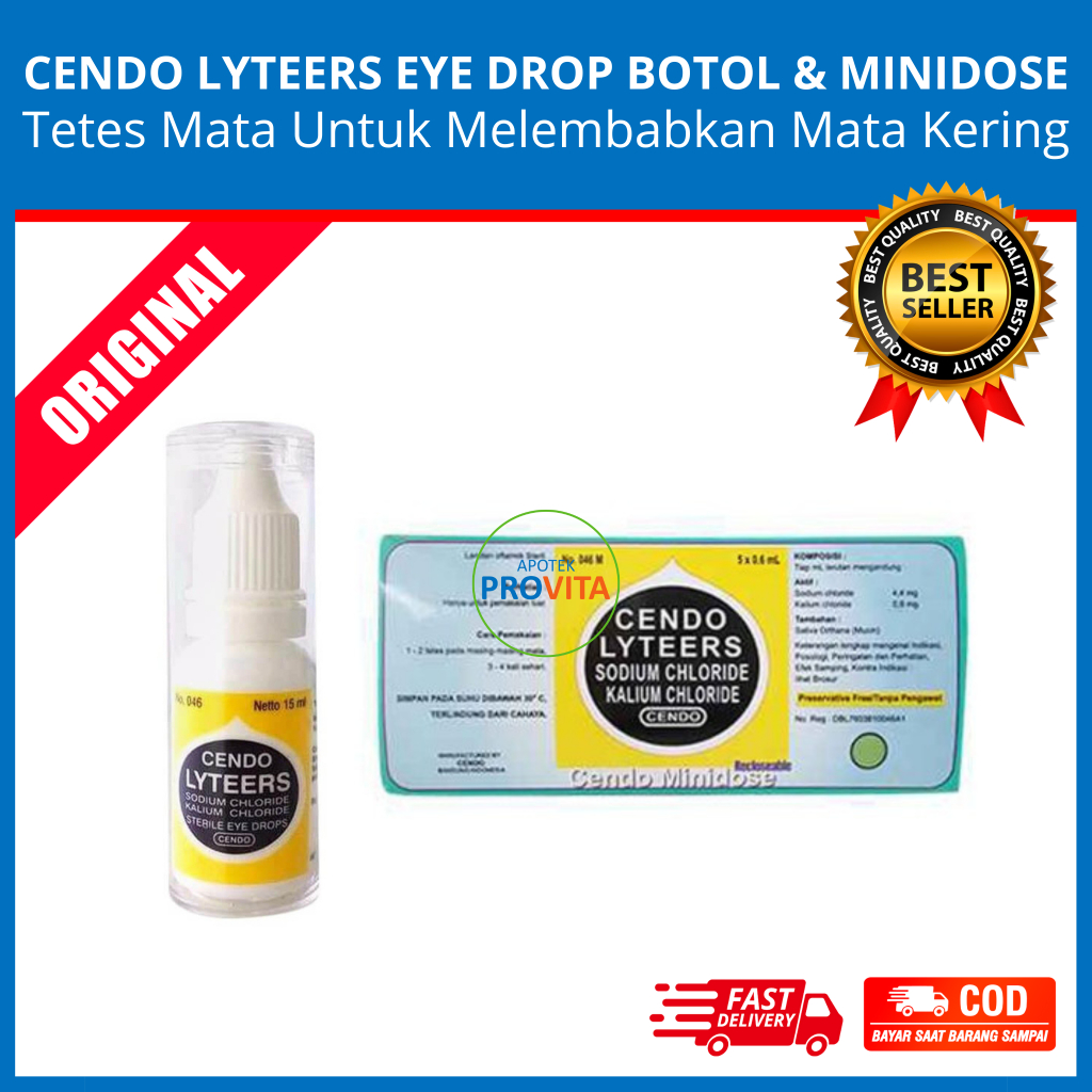 Jual CENDO LYTEERS EYE DROP 15 ML & MINIDOSE - Tetes Mata Untuk Mata ...