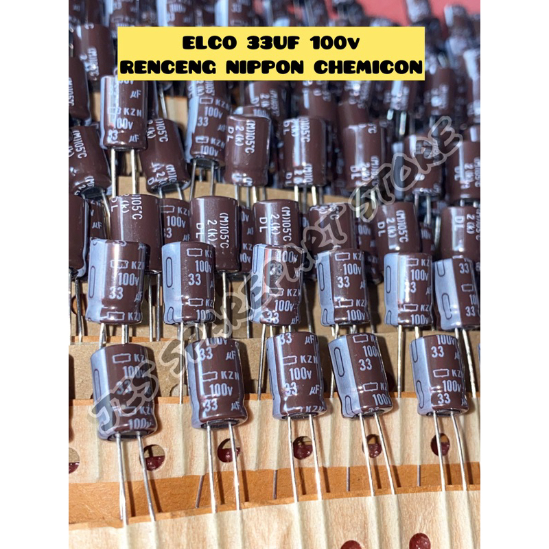 Jual ELCO 33UF 100v RENCENG NIPPON CHEMICON | Shopee Indonesia