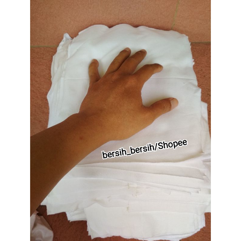 Jual Kain Lap Majun PUTIH POLOS | Shopee Indonesia