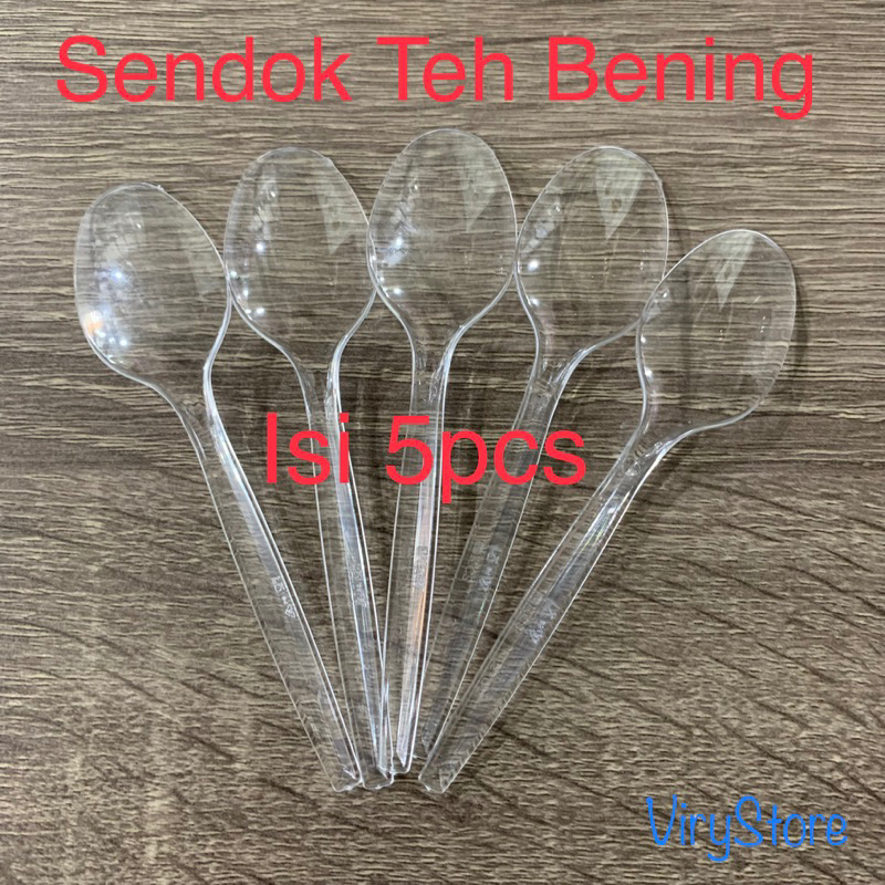 Jual Sendok Teh Plastik Bening (5 pcs) | Shopee Indonesia