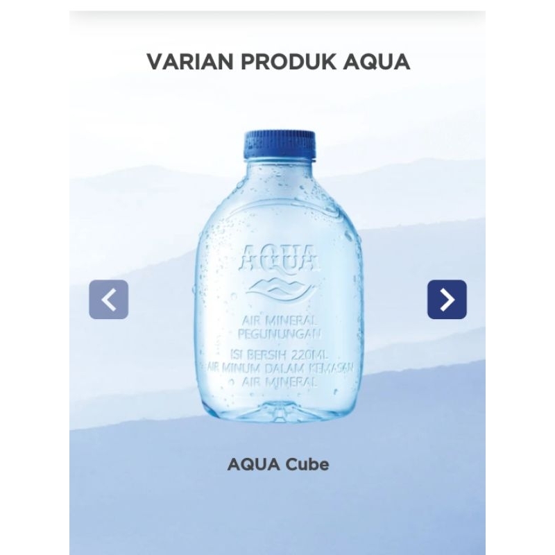 Jual AQUA Cube 220ml (1 Karton) | Shopee Indonesia
