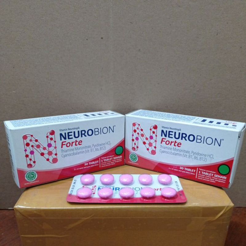 Jual neurobion Forte 1 strip 10 tablet dan 1 box 30 tablet | Shopee ...