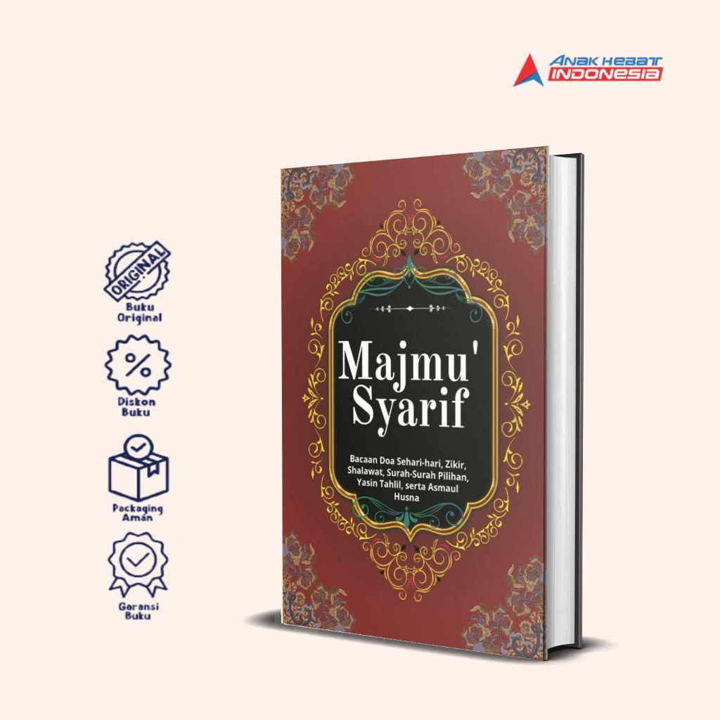 Jual Hard Cover Buku Majmu Syarif Bacaan Doa Sehari Hari Zikir Shalawat Surah Surah