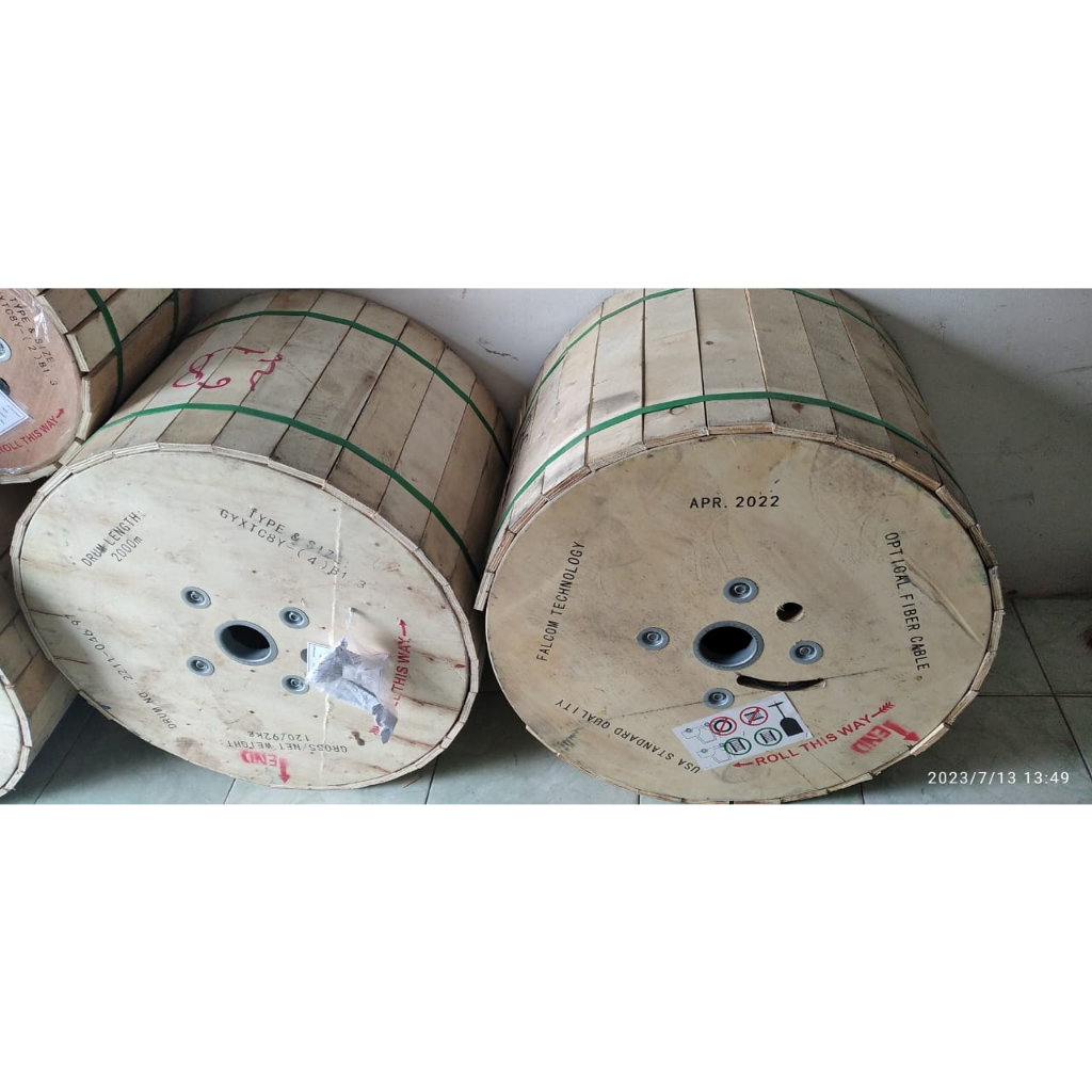 Jual KABEL FIBER OPTIK FO 12 CORE gyxtc8y 12B1.3 - 5.6*10.7 MM AND 7 ...