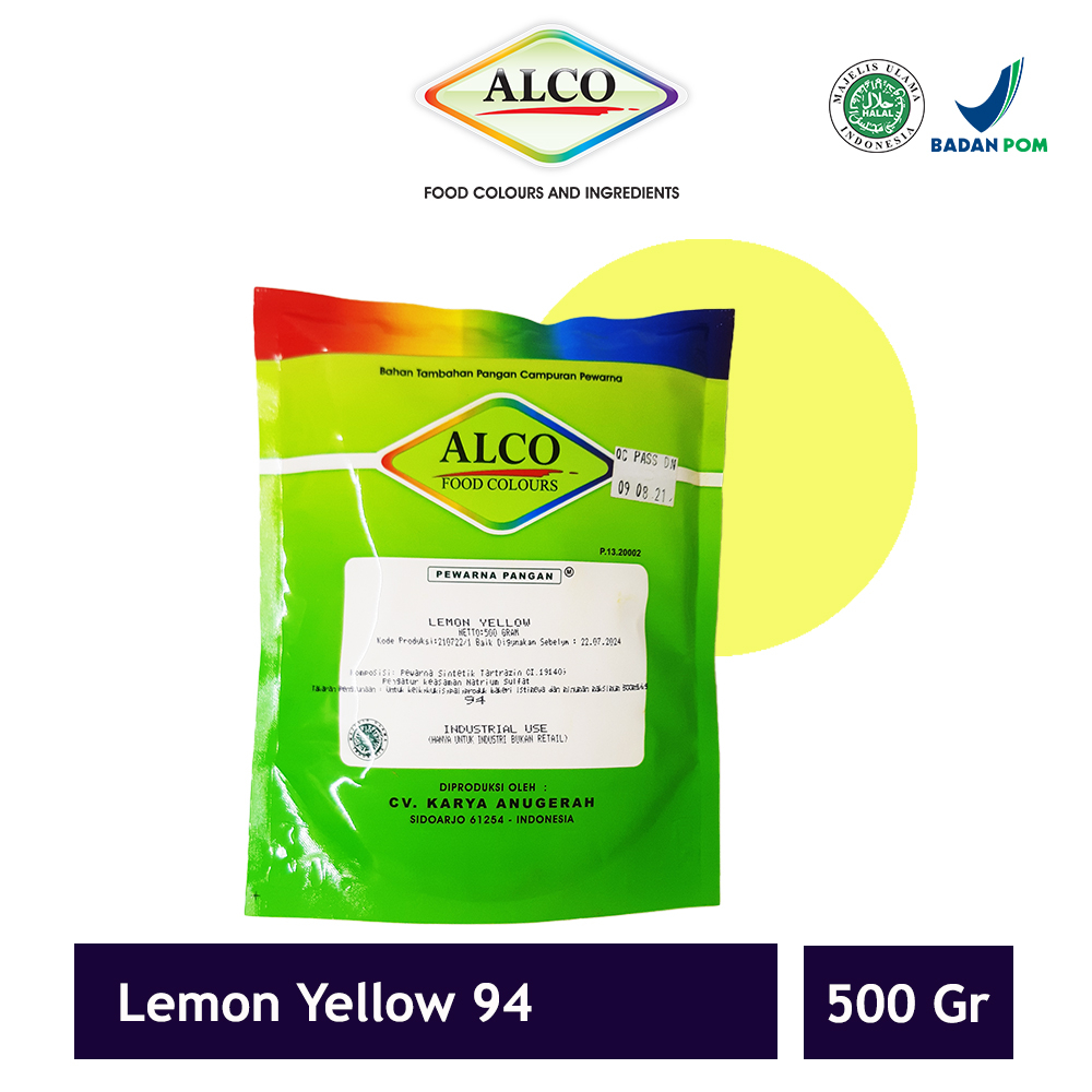 Jual Pewarna Makanan Kue Bubuk ALCO 500 gr Mixing Colour Warna Merah ...