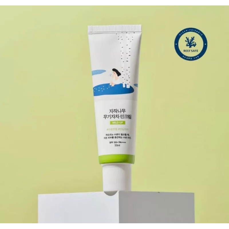 Jual Round lab Birch Juice Moisturizing Mild Up Sunscreen SPF50++ 50ml ...