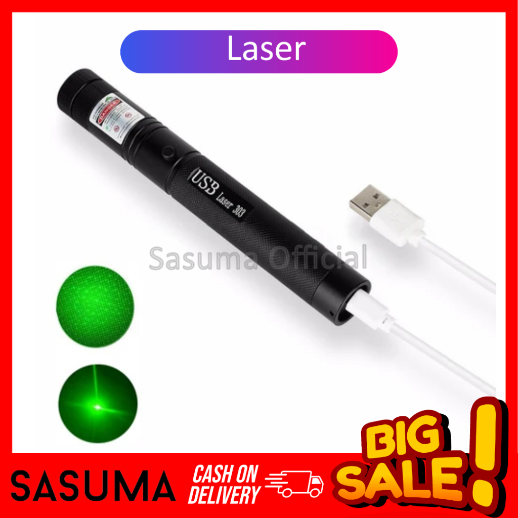 Jual SASUMA Green Laser Pointer / Green laser pointer 303 laser hijau ...