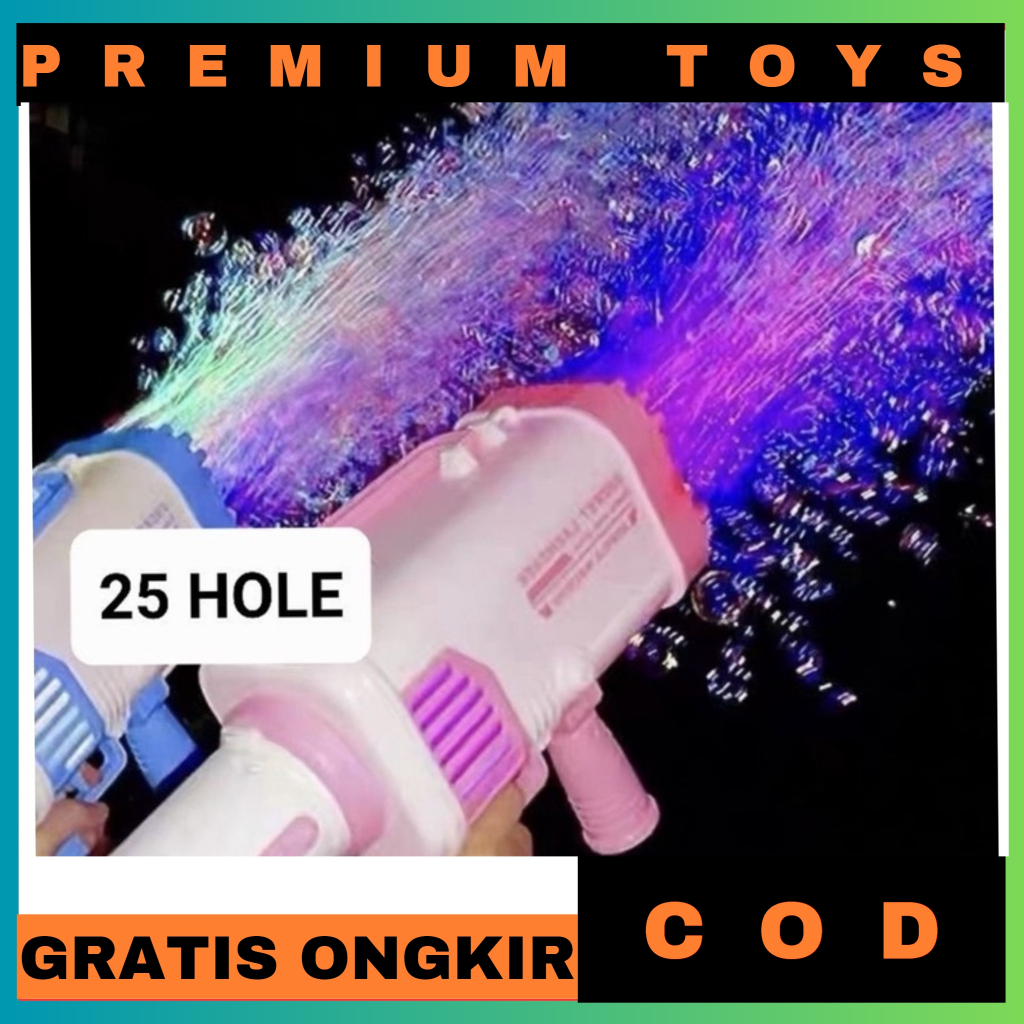 Jual PROMO (BISA COD) SS-1527 Mainan Bubble Gun Bazoka 25 Hole Rocket ...