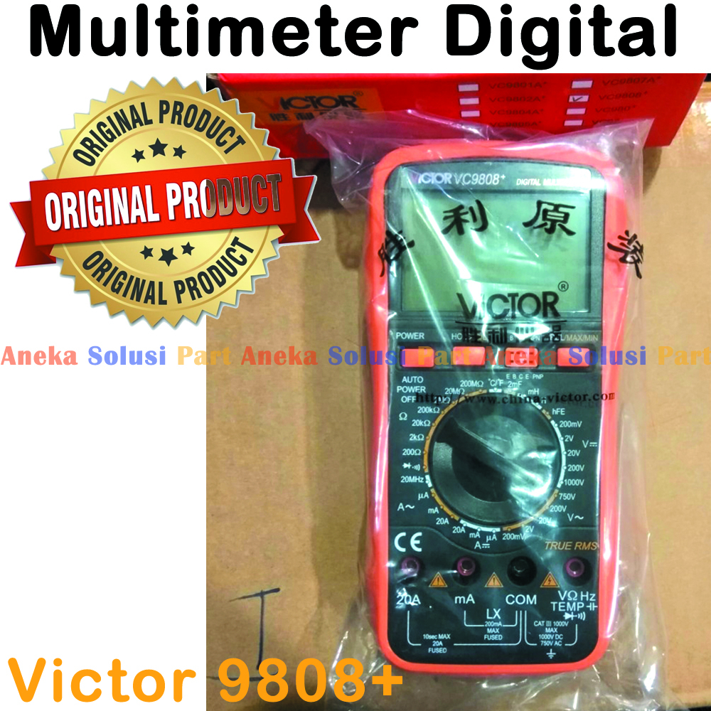 Jual Multimeter Digital Victor VC9808+ ORIGINAL | Shopee Indonesia