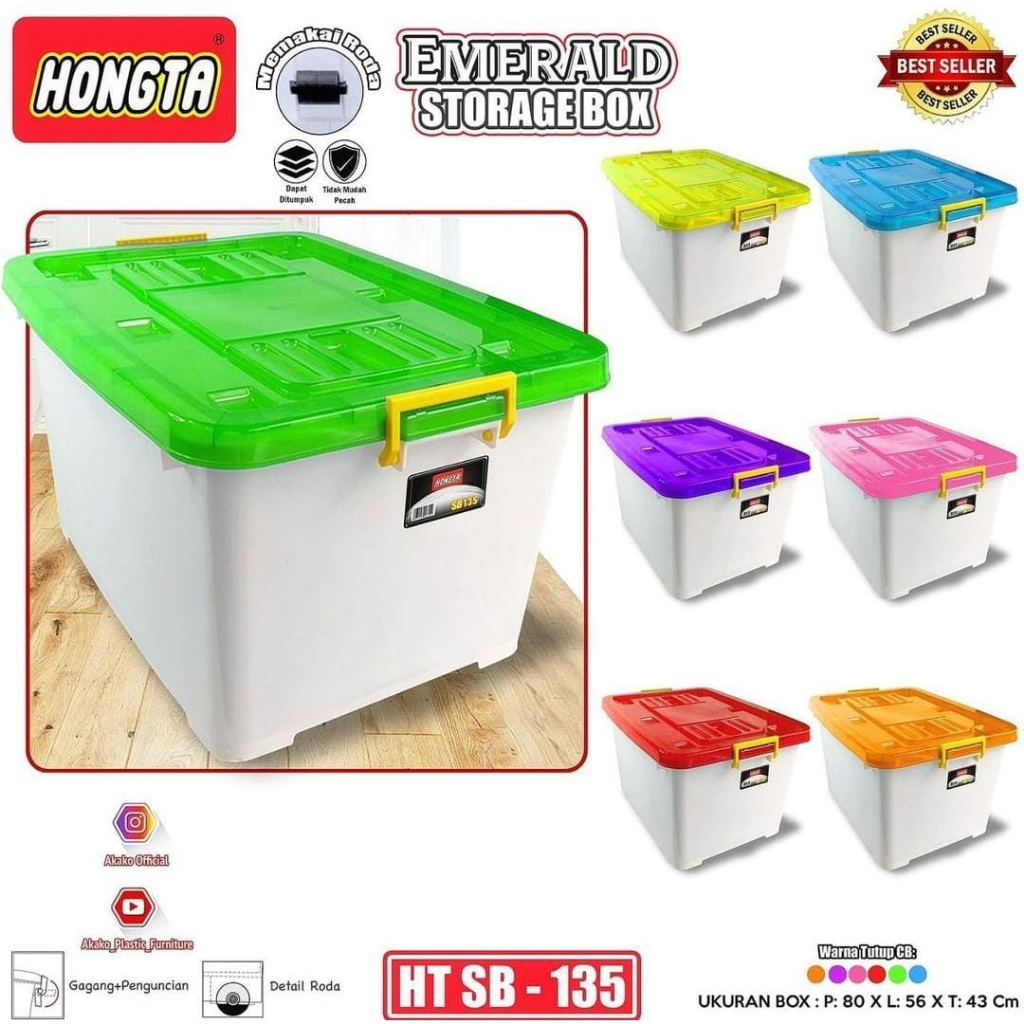 Jual HONGTA - Storage / Kontainer Box Container Kotak Penyimpanan SB175 SB 155 SB130 SBTEBAL ...