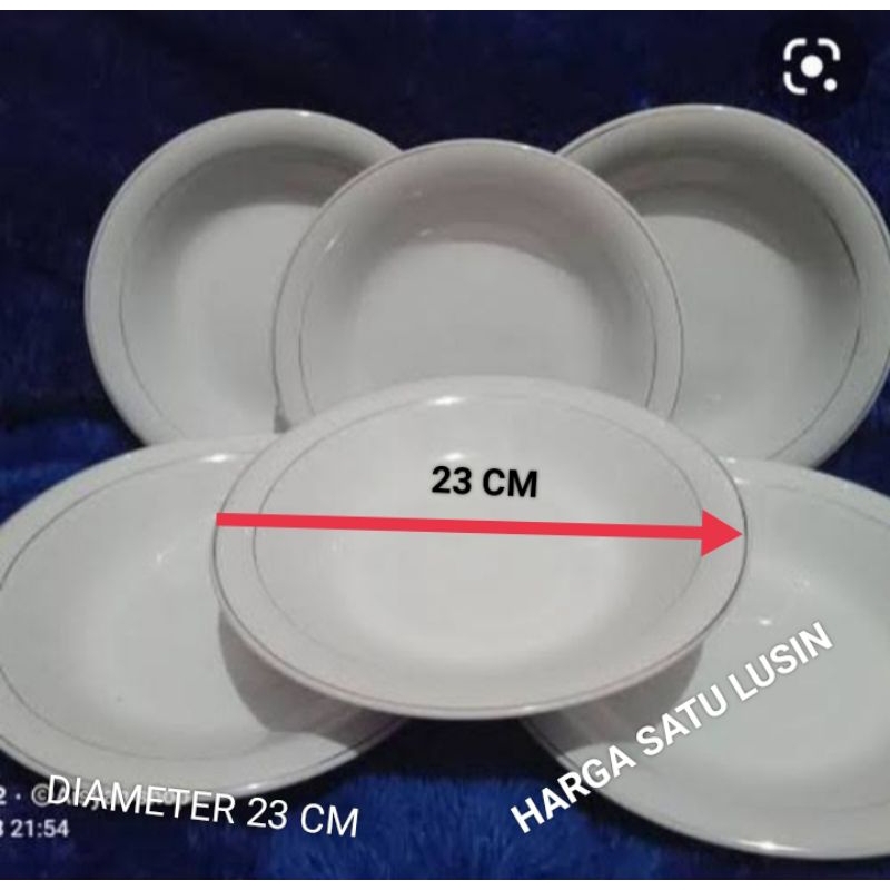Jual piring keramik omega lis mas 9 harga satu lusin piring keramik ...