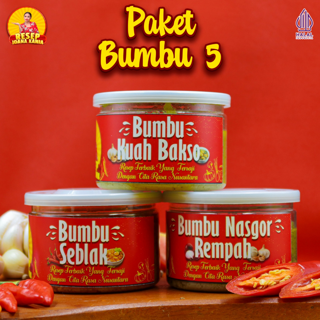 Jual Paket Hemat 5, Bumbu RSJ / Bumbu Kuah Bakso, Nasgor Rempah, Seblak ...