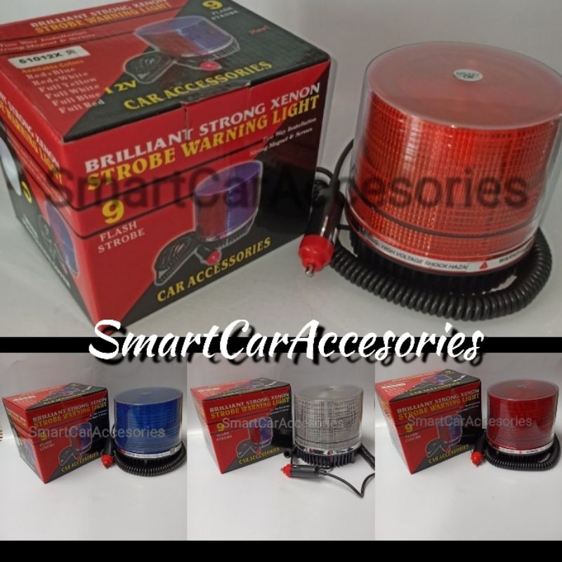 Jual Lampu Rotari Rotary Tempel Magnet HS 51012 Kuning Putih Merah Biru ...