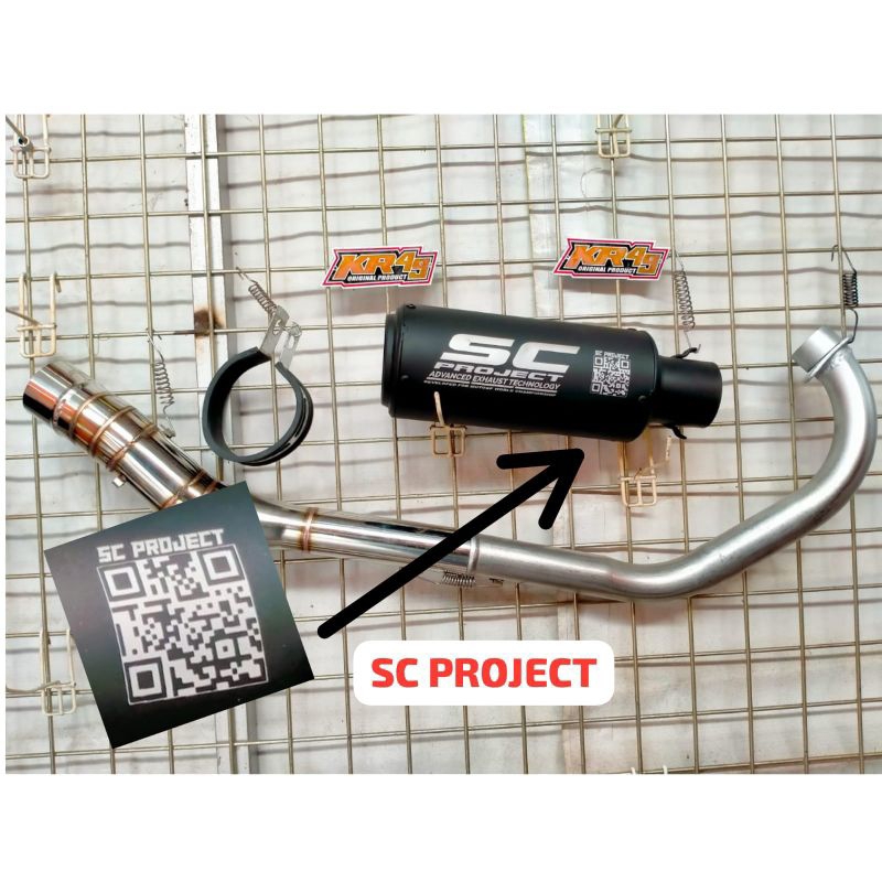 Jual KNALPOT RACING SC PROJECT UNTUK VIXION CBR R15 SATRIA FU SONIC MX ...