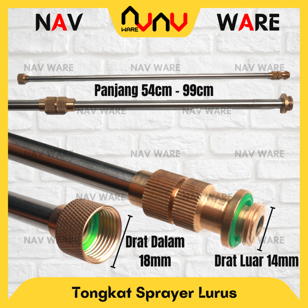 Jual Stick Lurus Sprayer Elektrik / Manual Bahan Kuningan Stainless ...