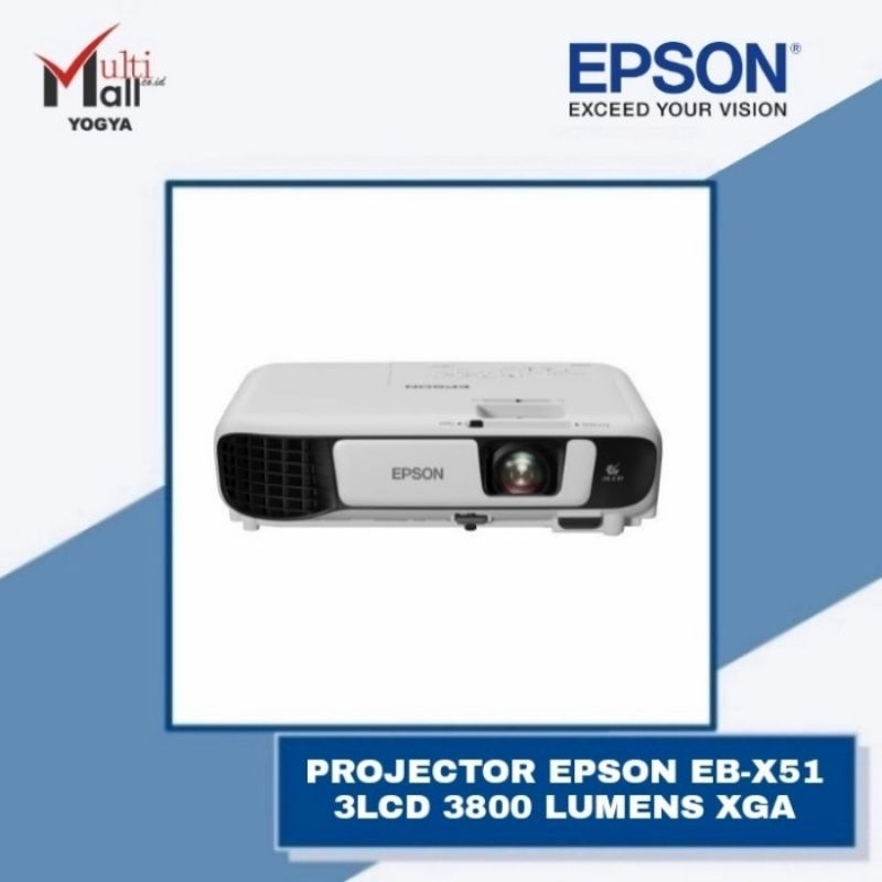 Jual Epson Projector EB-X51 XGA 3800 Lumens 3LCD Proyektor EB X51 HDMI VGA | Shopee Indonesia