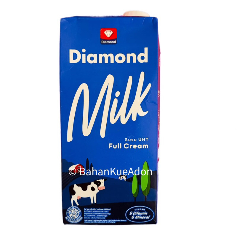 Jual Diamond Milk Susu Cair UHT Full Cream 1 Liter | Shopee Indonesia