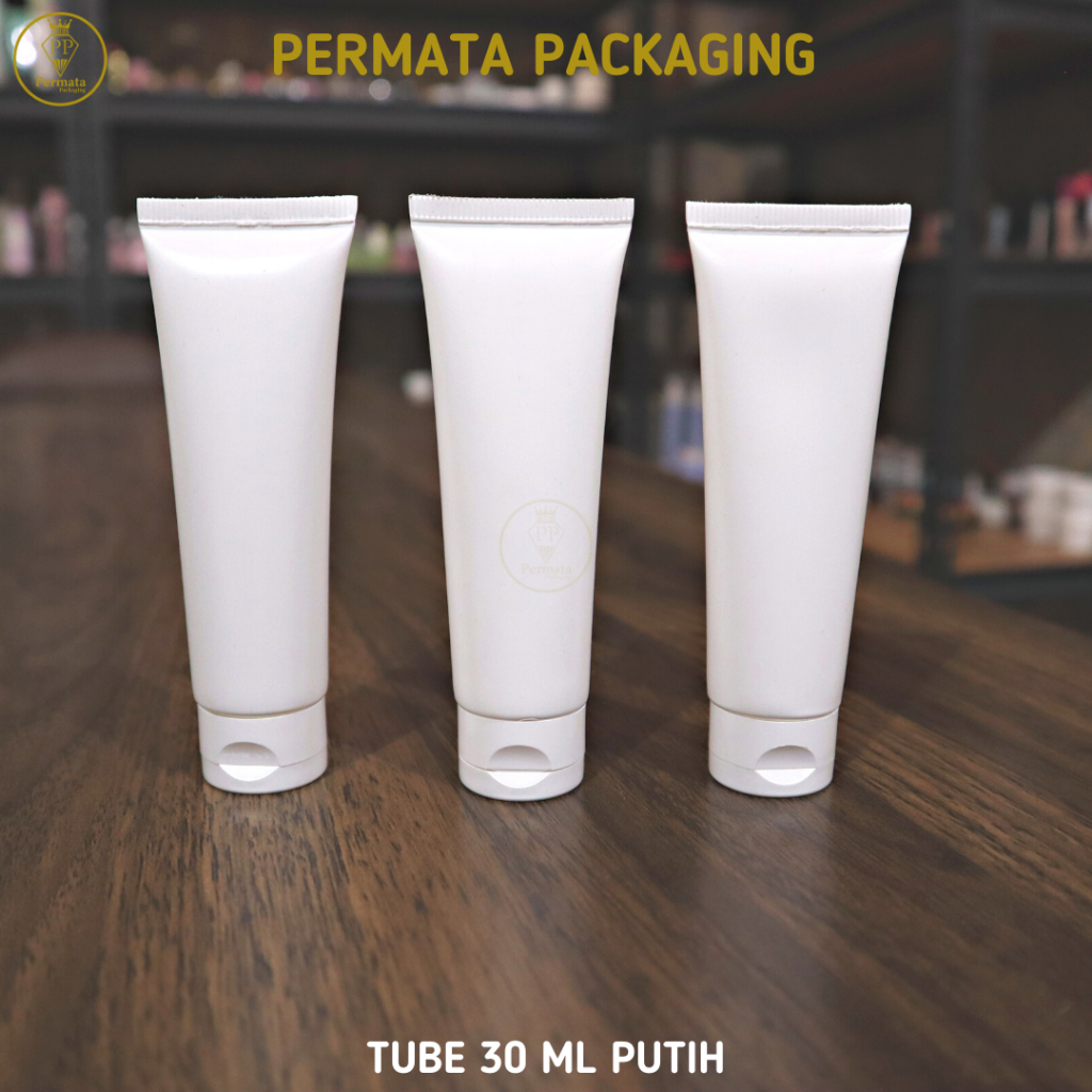 Jual Tube 30ml Putih Fliptop / Blank Tube 30ml Putih Fliptop / Botol ...