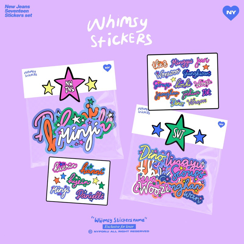 Jual WHIMSY STICKER | SEVENTEEN & NEWJEANS | Shopee Indonesia