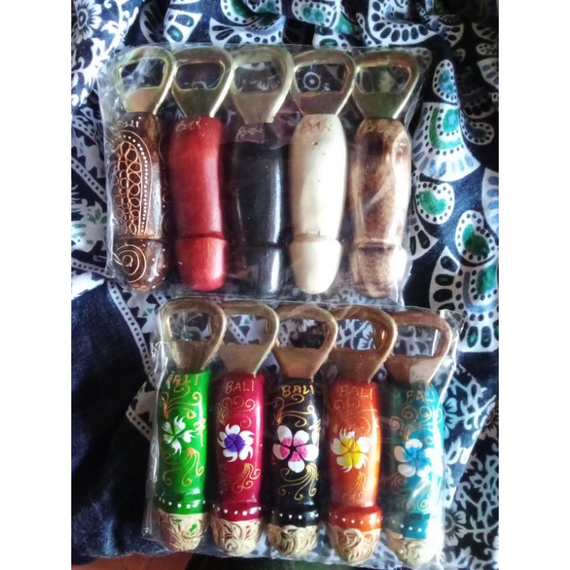 Jual pembuka botol /Open botol motif unik khas bali | Shopee Indonesia