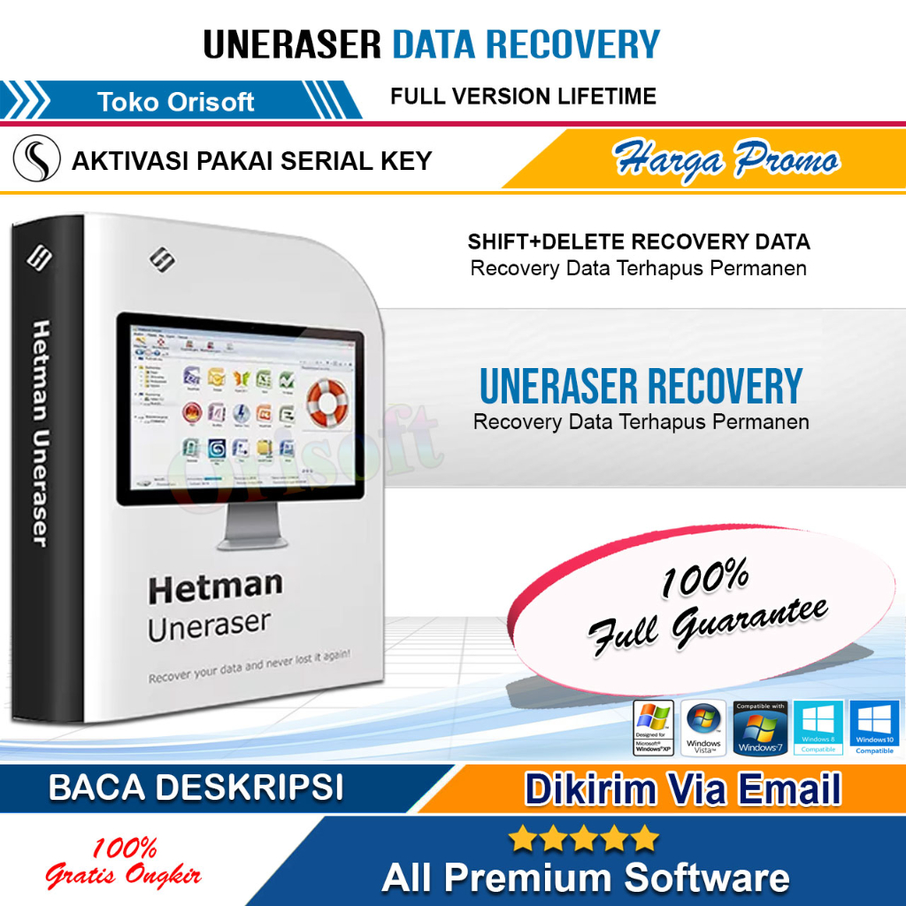 Jual [License] Hetman Uneraser Data Recovery Shift+Delete (Delete ...