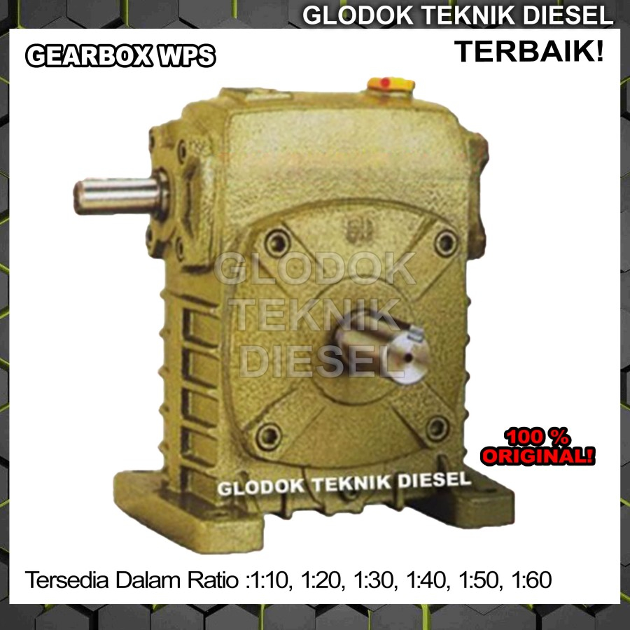 Jual MESIN GEARBOX GEAR BOX WPS 200 Ratio 1:10 - 1:60 SPEED REDUCER ...