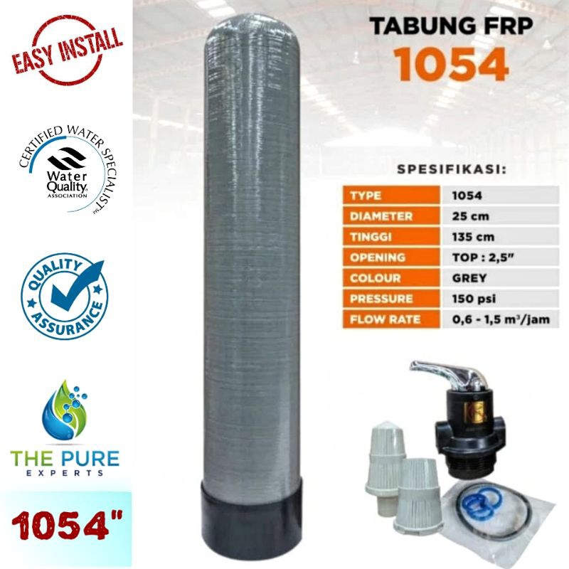 Jual Tabung Filter Air FRP 1054" Grey c/w Filter | Shopee Indonesia