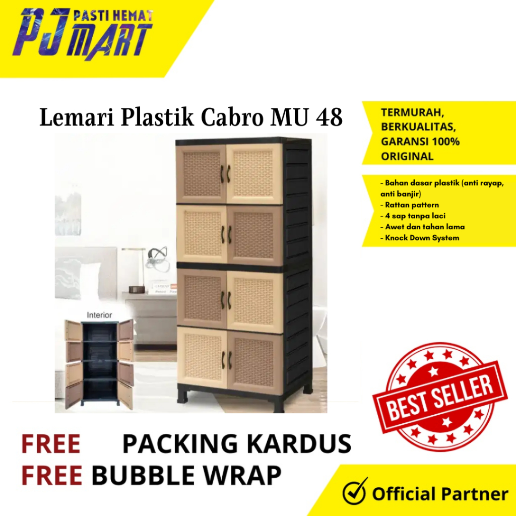 Jual Lemari Plastik | lemari susun Cabro Mu 48 | lemari plastik murah ...