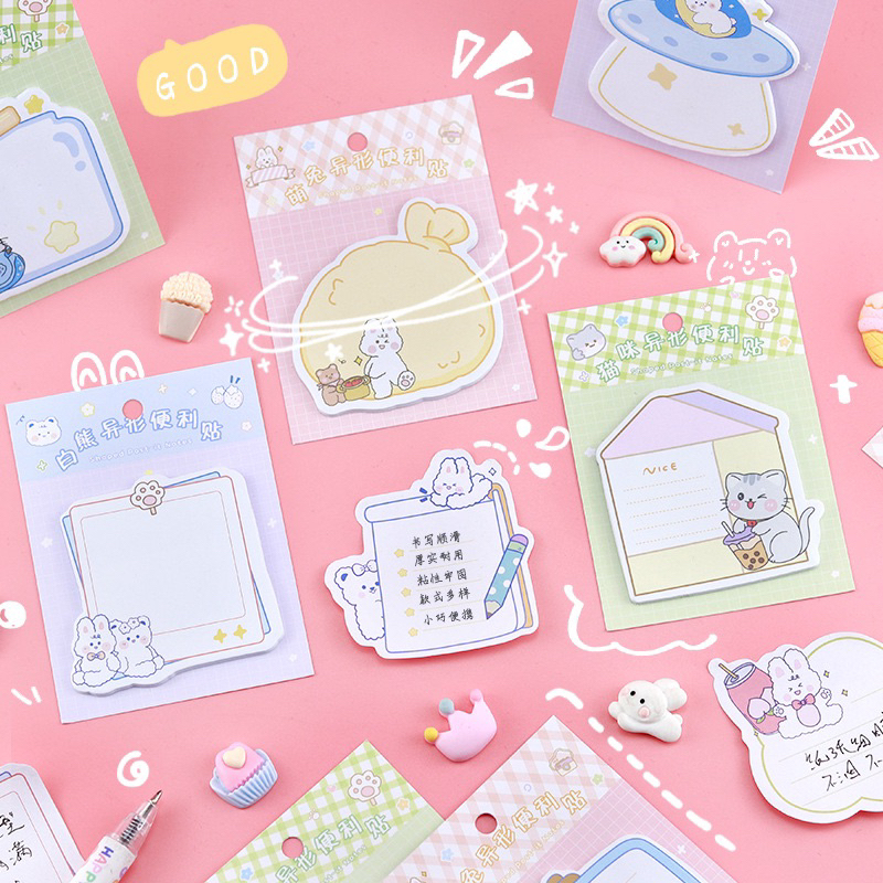 Jual AJS Sticky notes lucu / sticky note motif / note pad / memopad ...